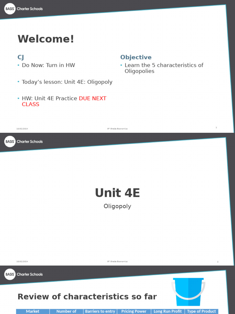 Unit 4E Oligopoly PPT (1) | PDF