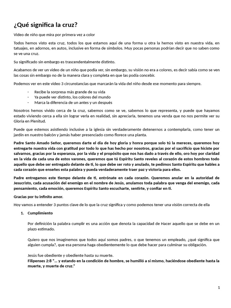 Qué Significa La Cruz | PDF