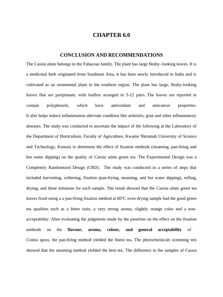 Chapter 6 Cassia | PDF