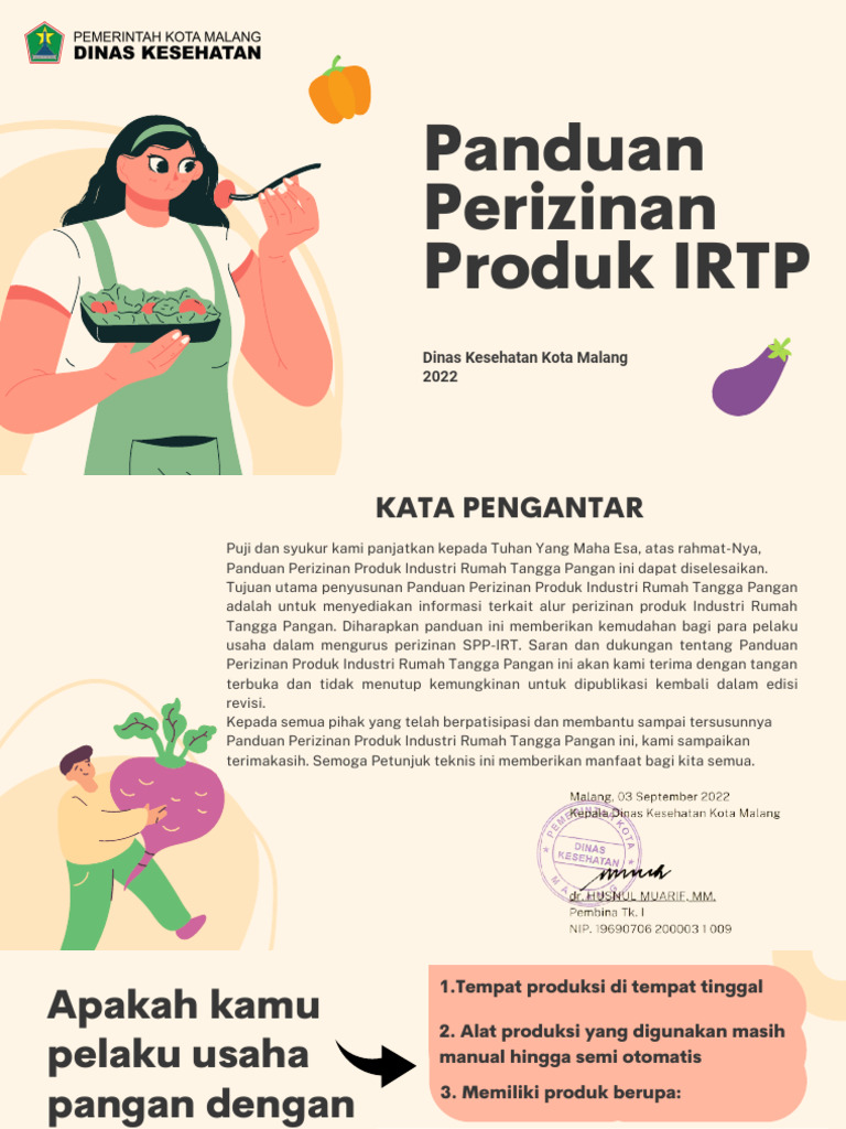 Panduan Perizinan Produk IRTP 2022 | PDF