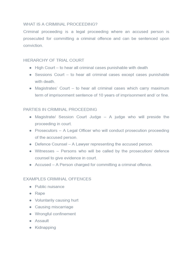 Crim Procedure | PDF