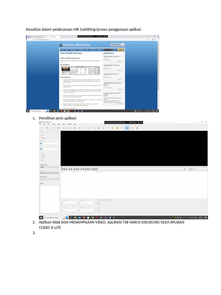 Kesulitan Dalam Pelaksanaan MK Subtitling | PDF