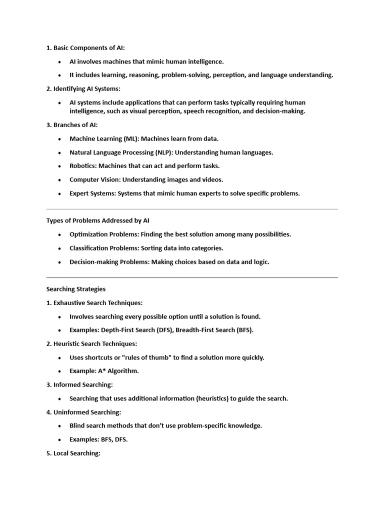 Concise Overviewof AI | PDF