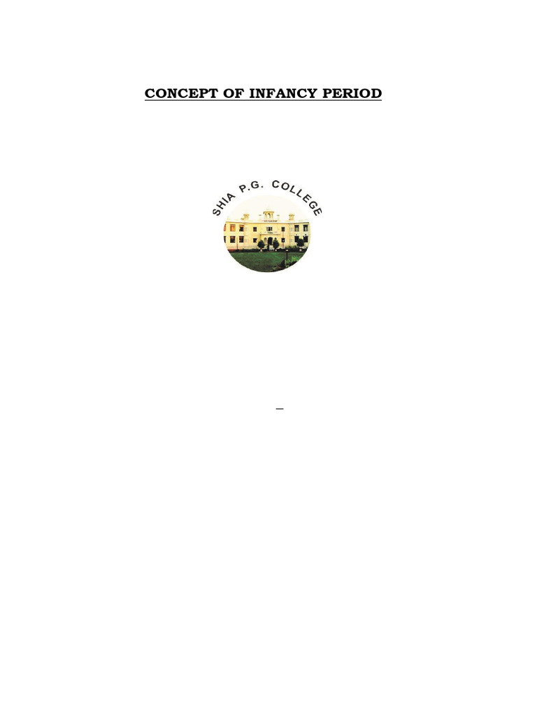 Unit 2 - Stages of Development (Infancy Period) | PDF