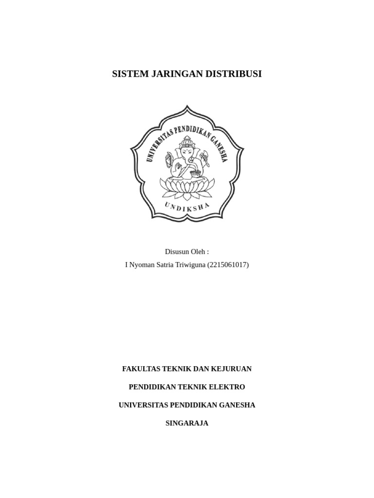 SISTEM JARINGAN DISTRIBUSI makalah | PDF