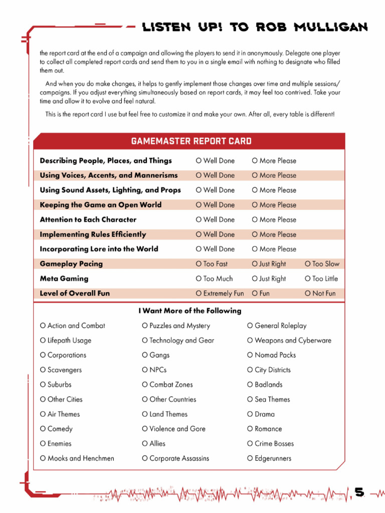 GM Report Card | PDF
