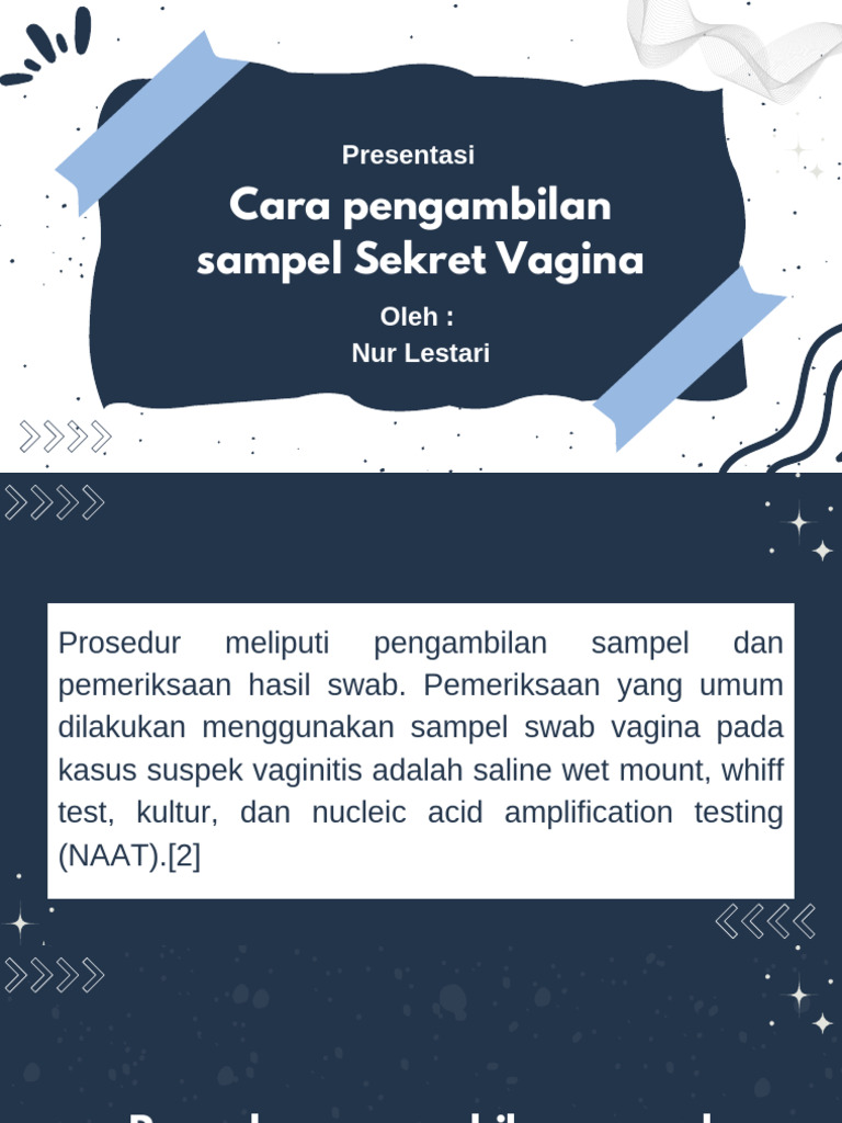 Nur Lestari Cara Pengambilan Sampel Sekret Vagina | PDF