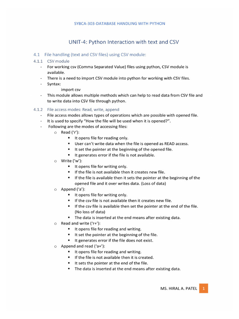 Unit4 Python Interaction with text and CSV_01-converted | PDF