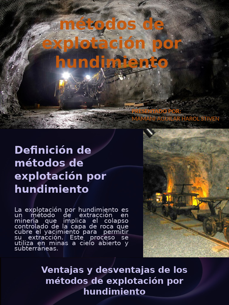 Definicion-De-Metodos-De-Explotacion-Por-Hundimiento 1 | PDF