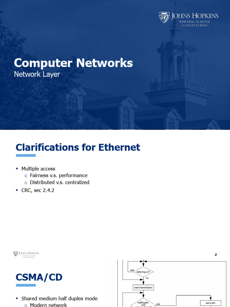 Johns Hopkins Computer Networks Lec03 | PDF