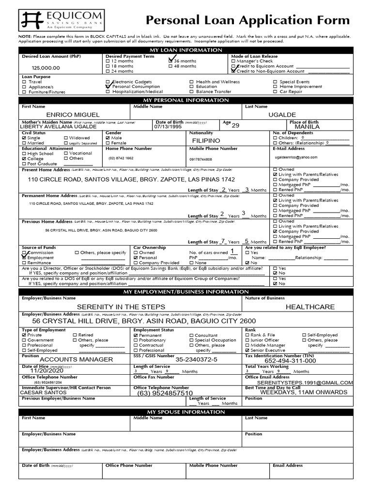 Application Form | PDF