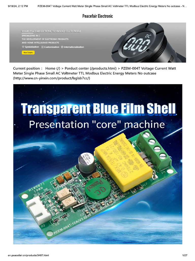 Catalog Pzem Volt Ampe | PDF