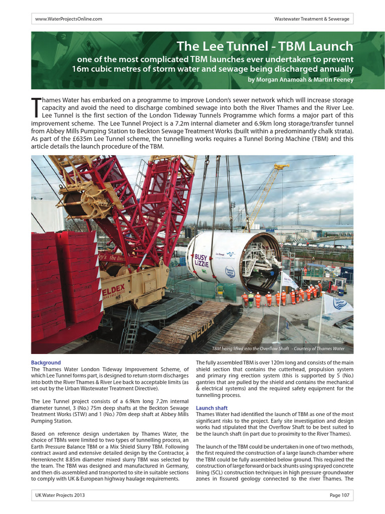 Tunnel-TBM-Launch-2013 | PDF