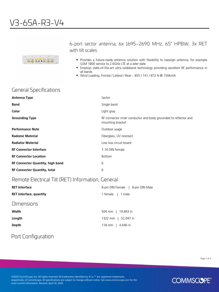 V3 65A R3 V4 Product Specification | PDF