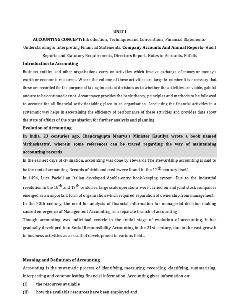 FCA_Unit 1 & 5 pdf | PDF