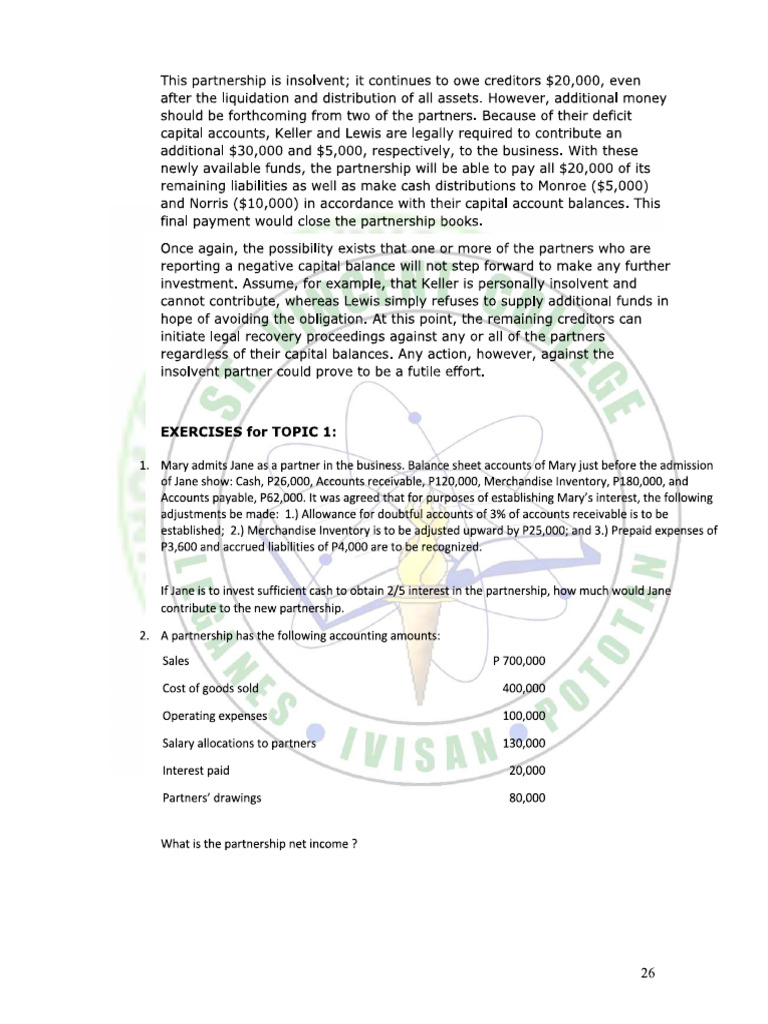 Adv1 Exercises- Prelim | PDF