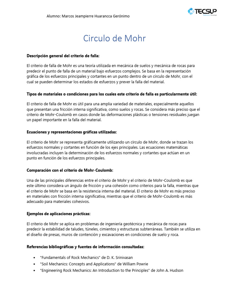 Circulo de Mohr | PDF | Métodos y materiales de enseñanza | Tecnología