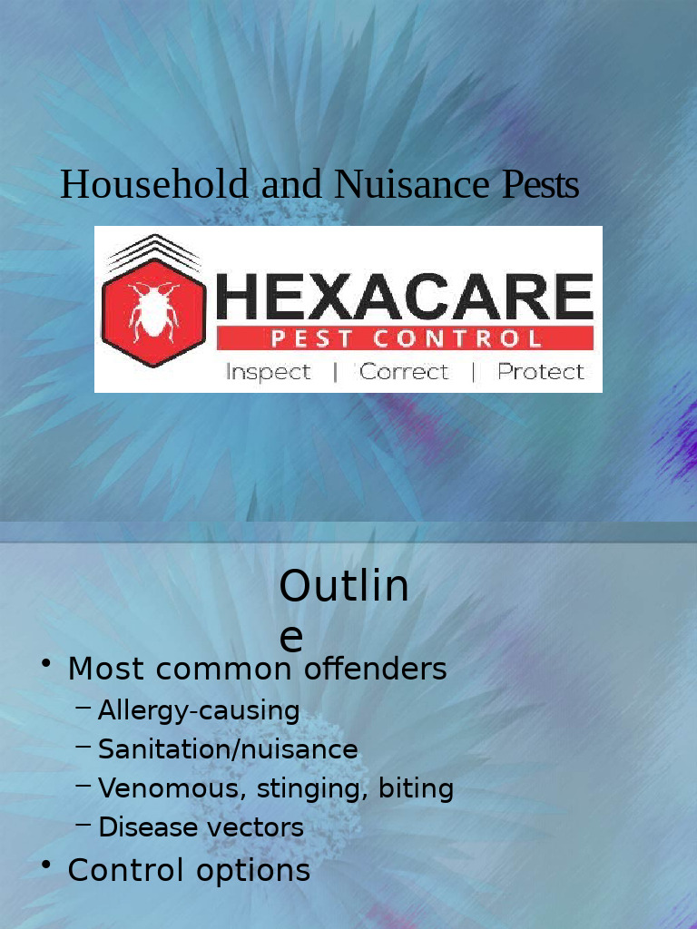 Household Pest Control Guide | PDF | Parasitism | Pest (Organism)
