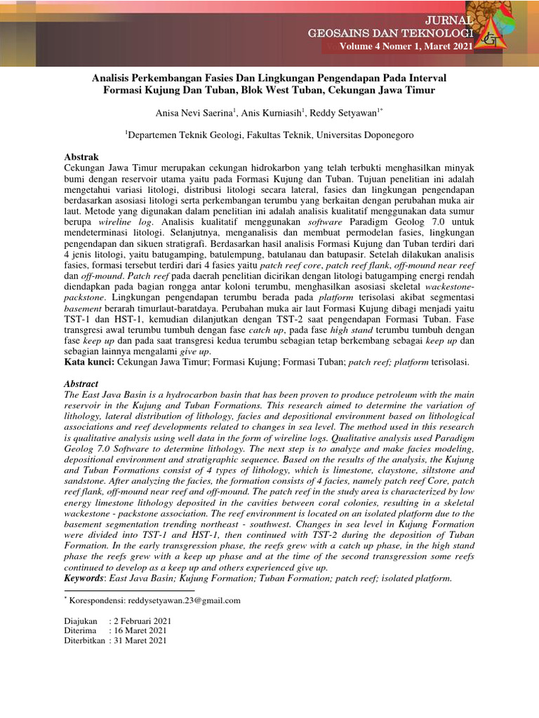 Analisis_Perkembangan_Fasies_Dan_Lingkun | PDF