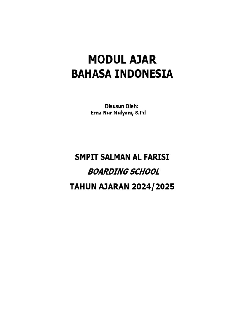 Modul Ajar Cerpen (Film Ayah) | PDF