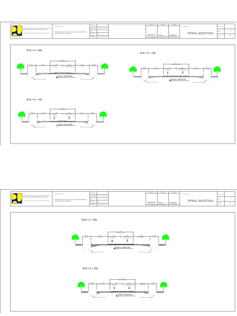 Tipikal Eksisting Jalan 0+650 | PDF