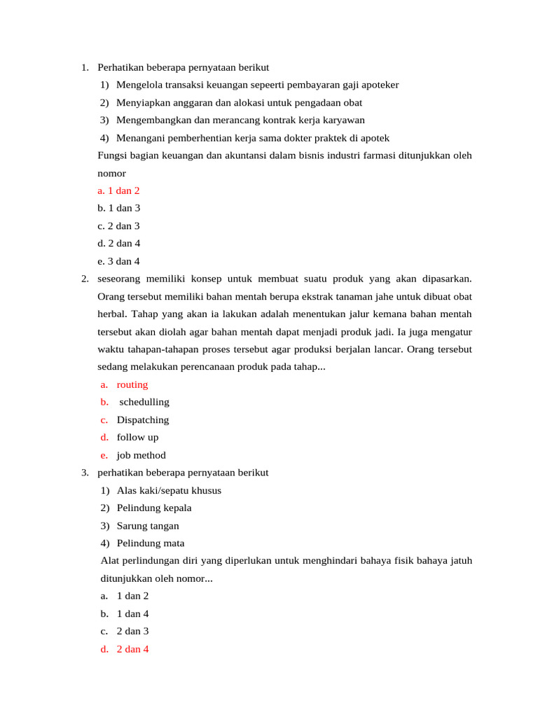 Soal KTS DPK | PDF