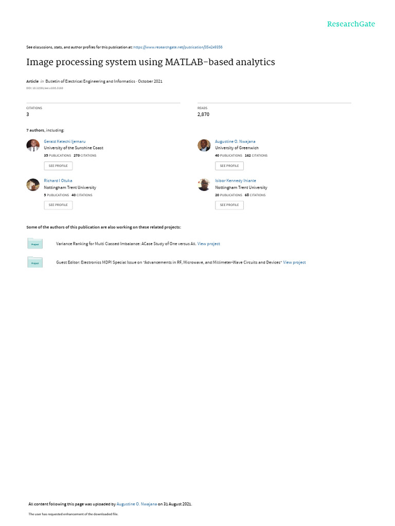 Imageprocessing Paper | PDF