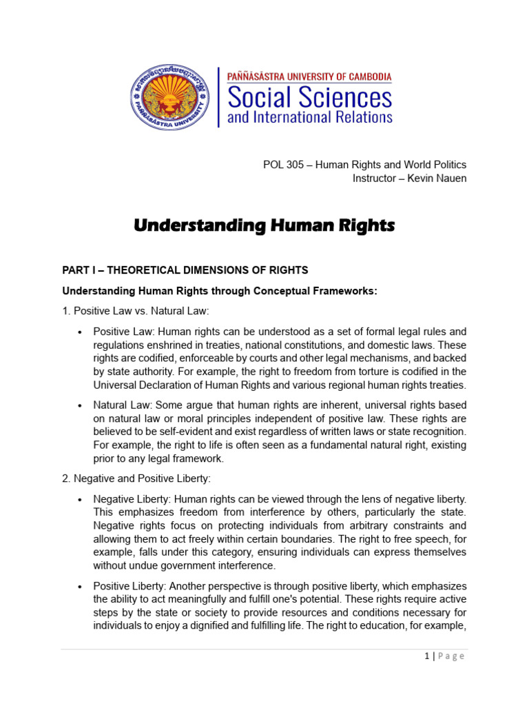 Understanding Human Rights | PDF