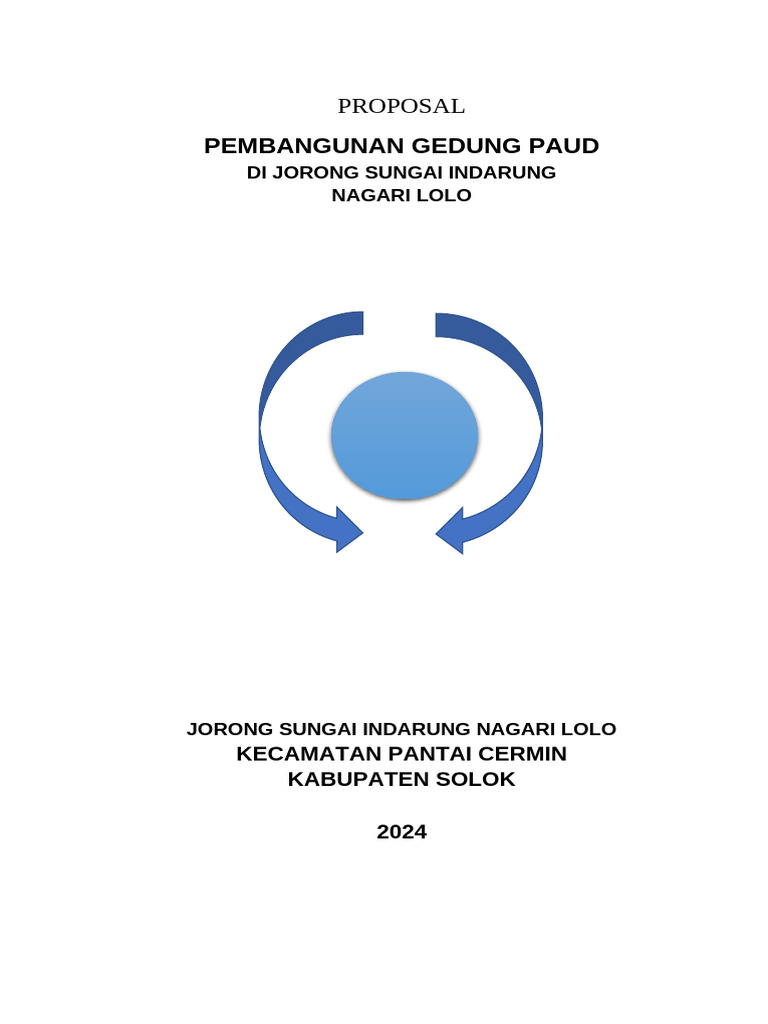 Proposal Paud Jorong Sungai Indarung | PDF