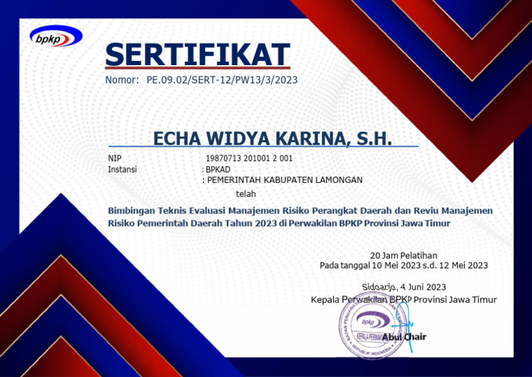 Sertifikat SPIP - Part2 | PDF