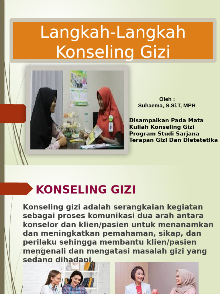 Langkah-Langkah Konseling Gizi | PDF