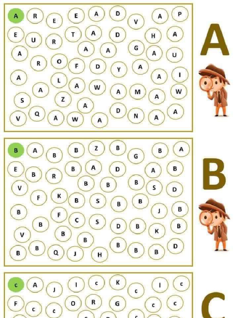 Find The Alphabet | PDF