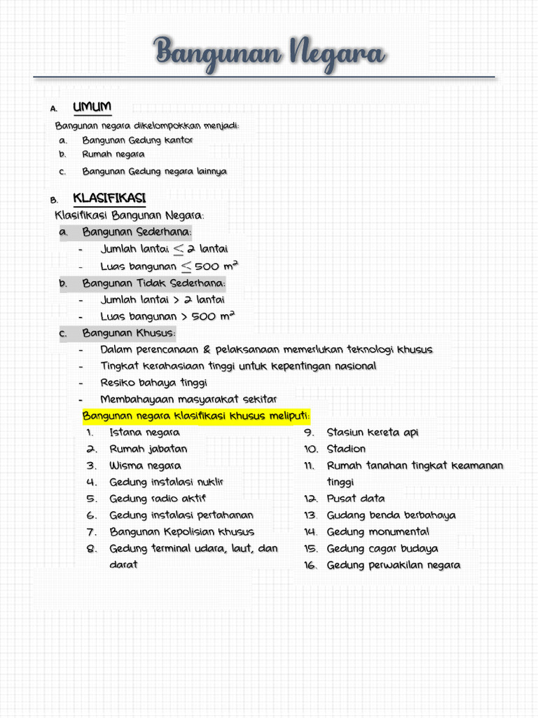 Syarat Bangunan Negara | PDF