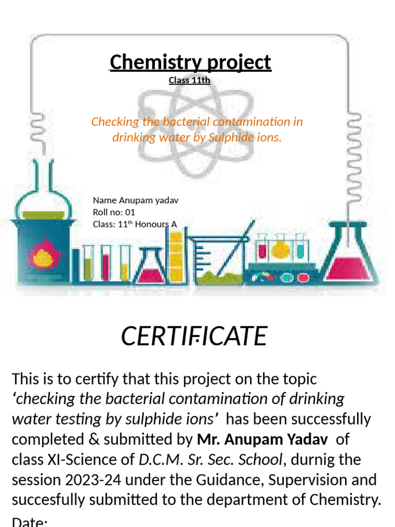 Chemistry Project File | PDF