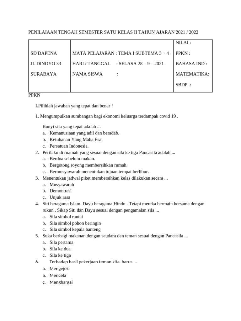 Bahan Uts TM 3+4 | PDF