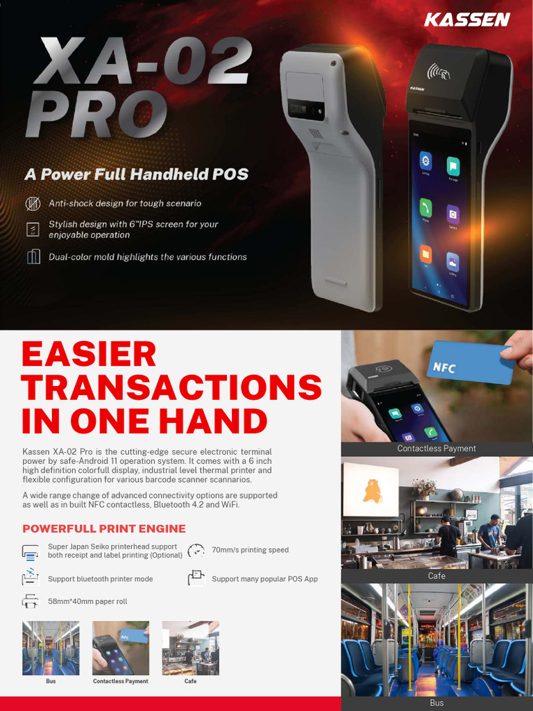 Kassen XA-02 Pro V2 1023 Spesifications | PDF