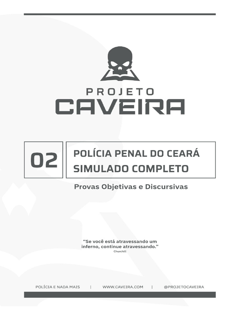 2º Simulado PPCE - Projeto Caveira | PDF