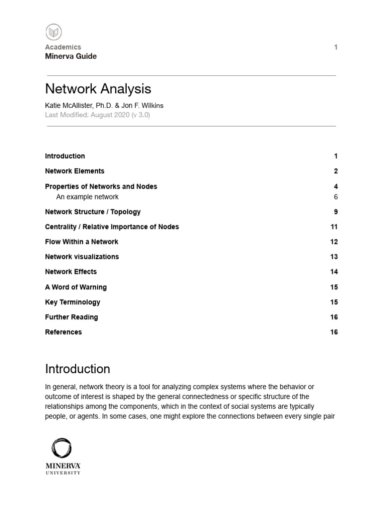 Network Analysis | PDF