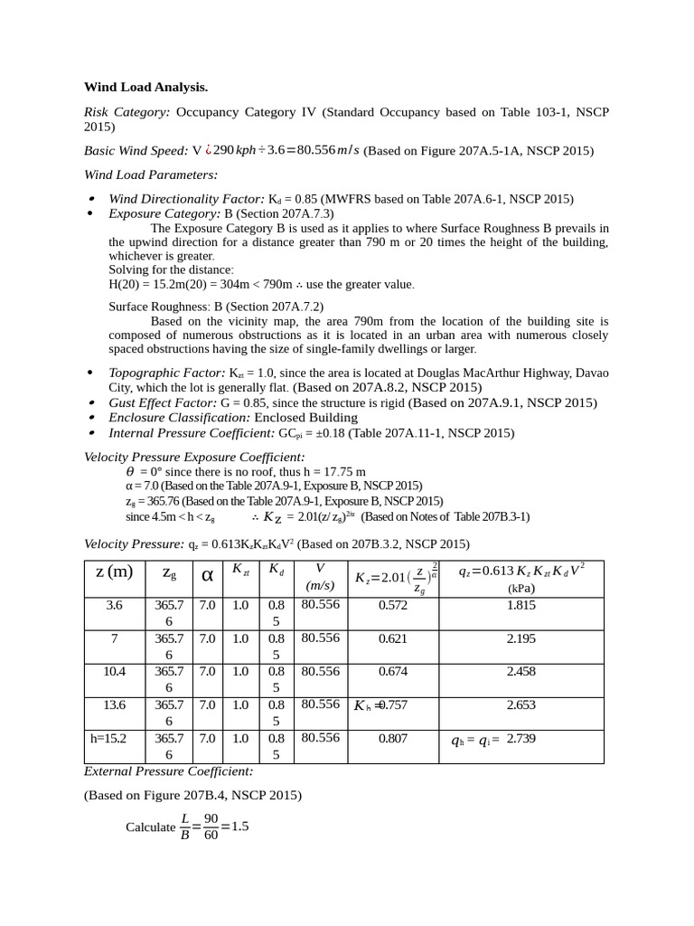 Wind Load | PDF