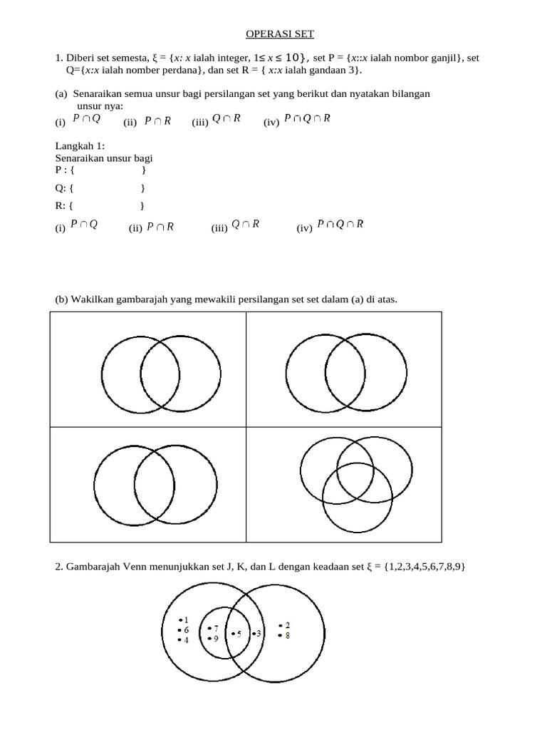 Operasi Set | PDF