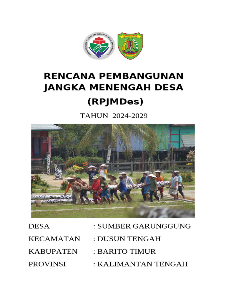 Dokumen RPJM Desa (Ok) | PDF