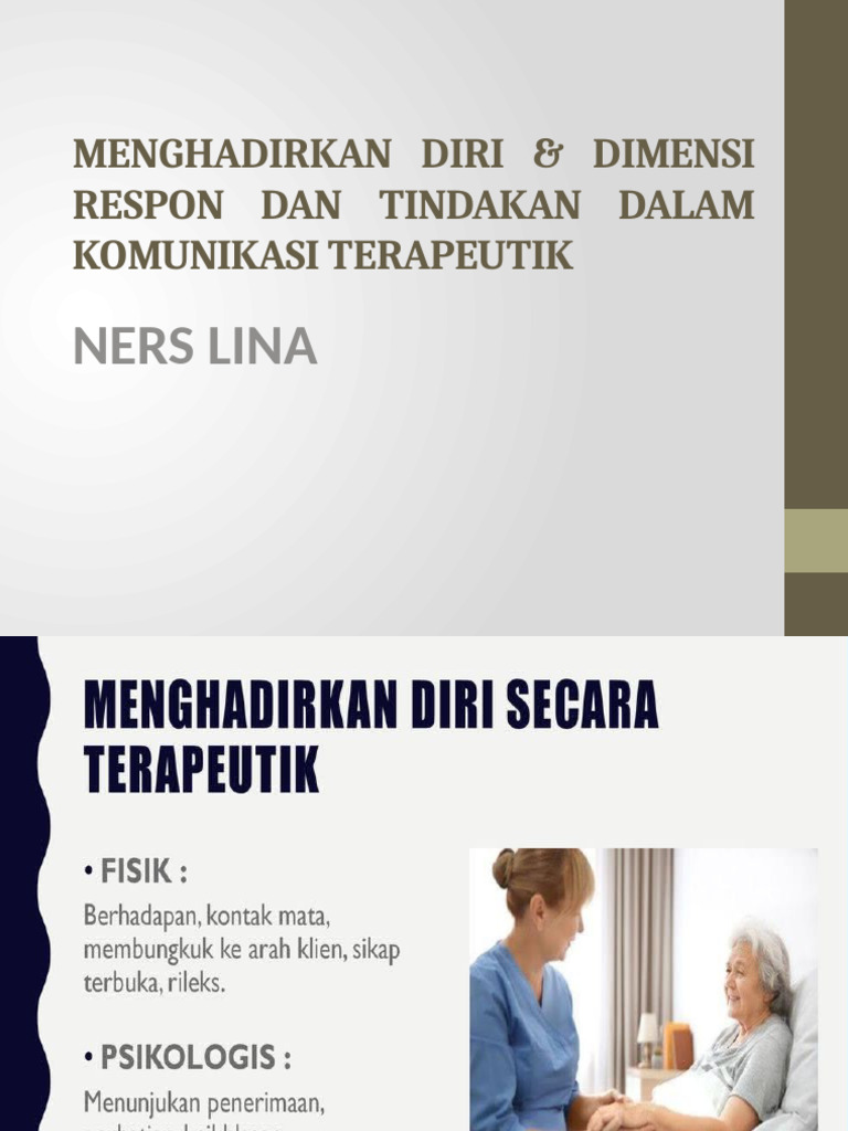 Menghadirkan Diri & Dimensi Respon Dan Tindakan Dalam | PDF