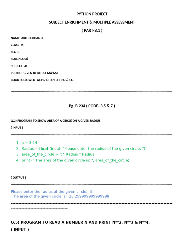 Python Project | PDF