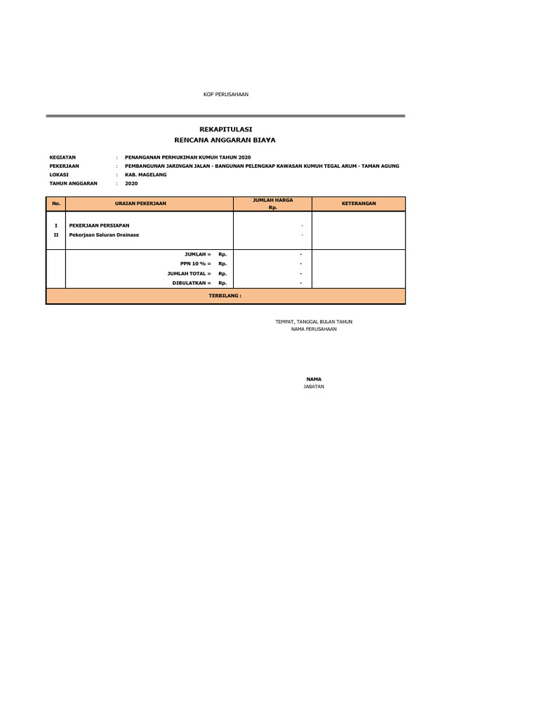 Rekap RAB | PDF