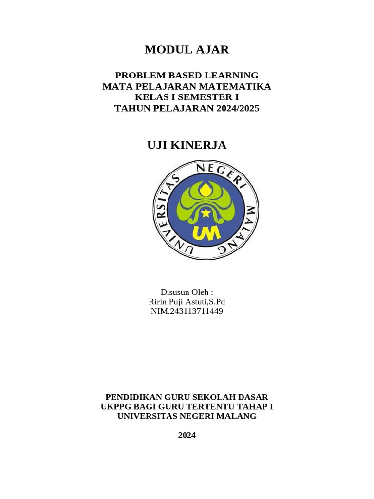 COVER MODUL AJAR | PDF