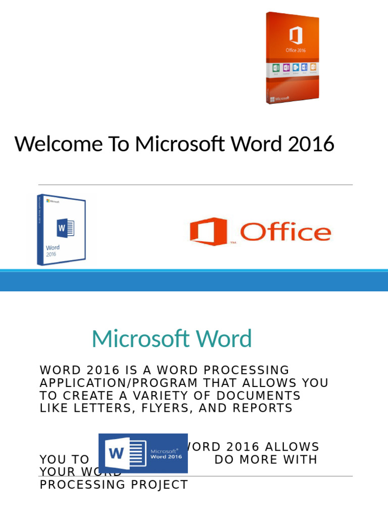 MS Word 2016 | PDF