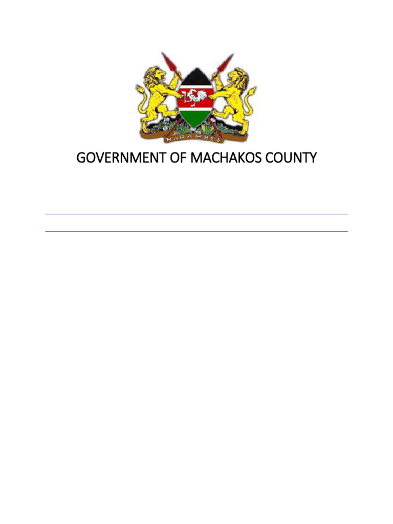 Mavoko Municipality IDep | PDF