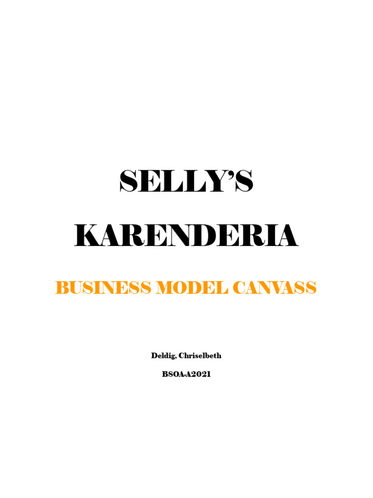 Selly's Karenderia | PDF