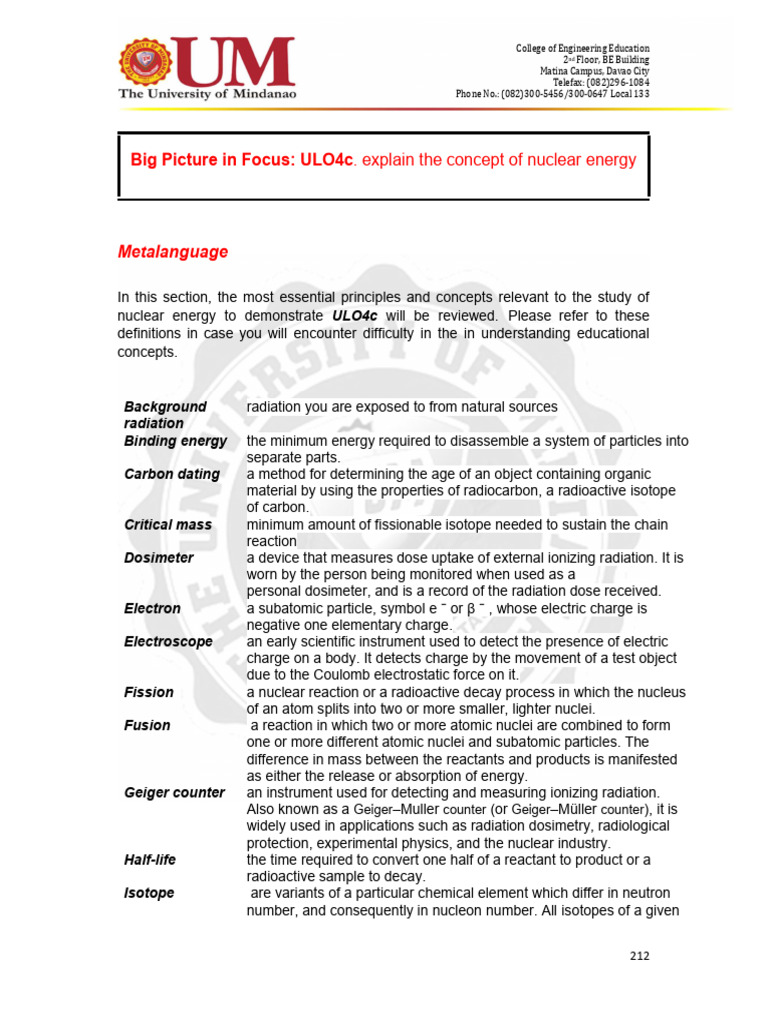 ULO-4c Nuclear Chem | PDF
