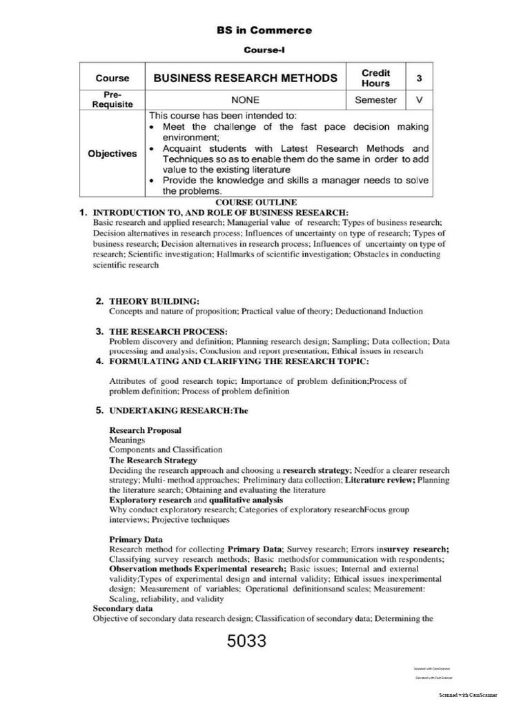 BS 5th Syllabus from Azeem sb 2021-2025. | PDF